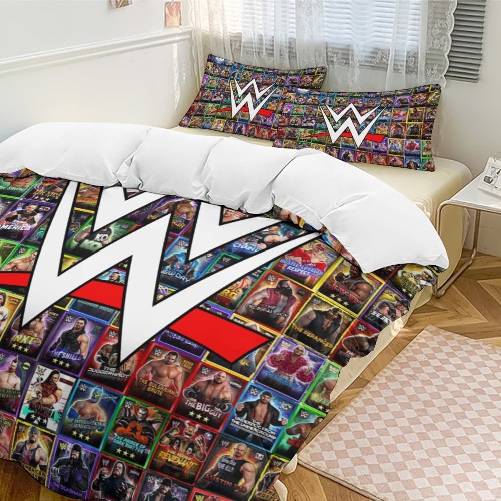 WWE Duvet Cover Set 3-Piece Bedding Set Soft Warm And Comfortable Soft ...