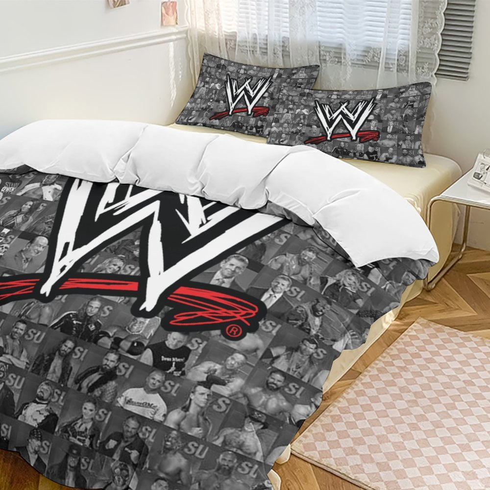 WWE Duvet Cover Set 3-Piece Bedding Set Soft Warm And Comfortable Soft ...