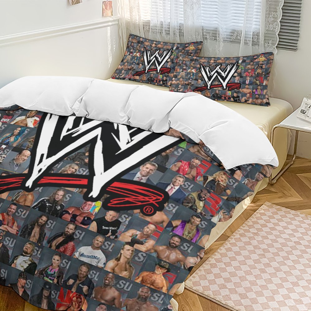 WWE Duvet Cover Set 3-Piece Bedding Set Soft Warm And Comfortable Soft ...