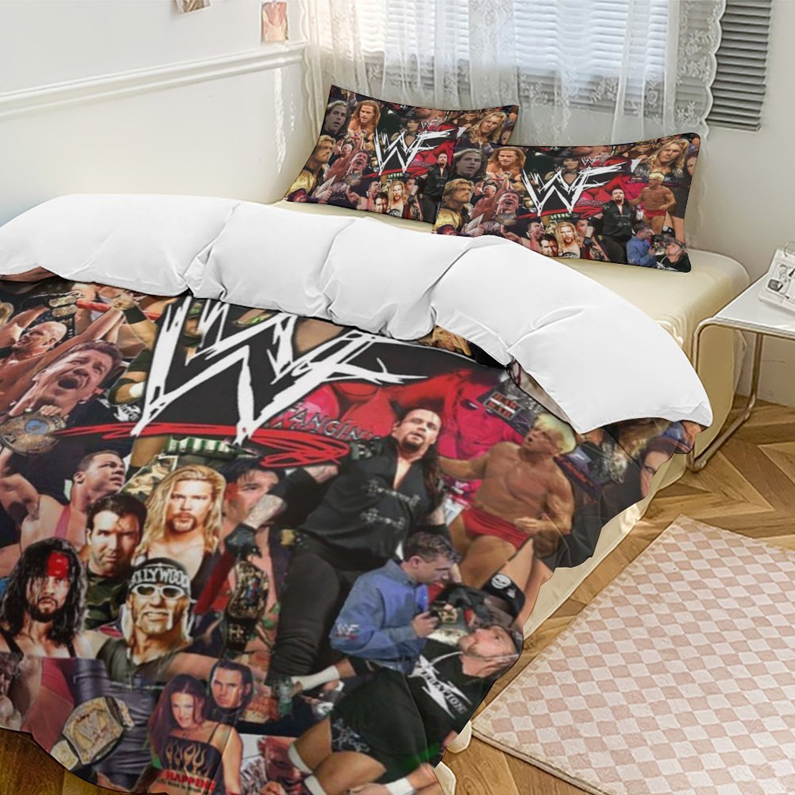 WWE Duvet Cover Set 3-Piece Bedding Set Soft Warm And Comfortable Soft ...
