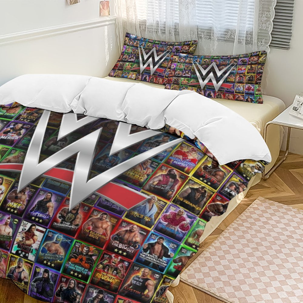 WWE Duvet Cover Set 3-Piece Bedding Set Soft Warm And Comfortable Soft ...