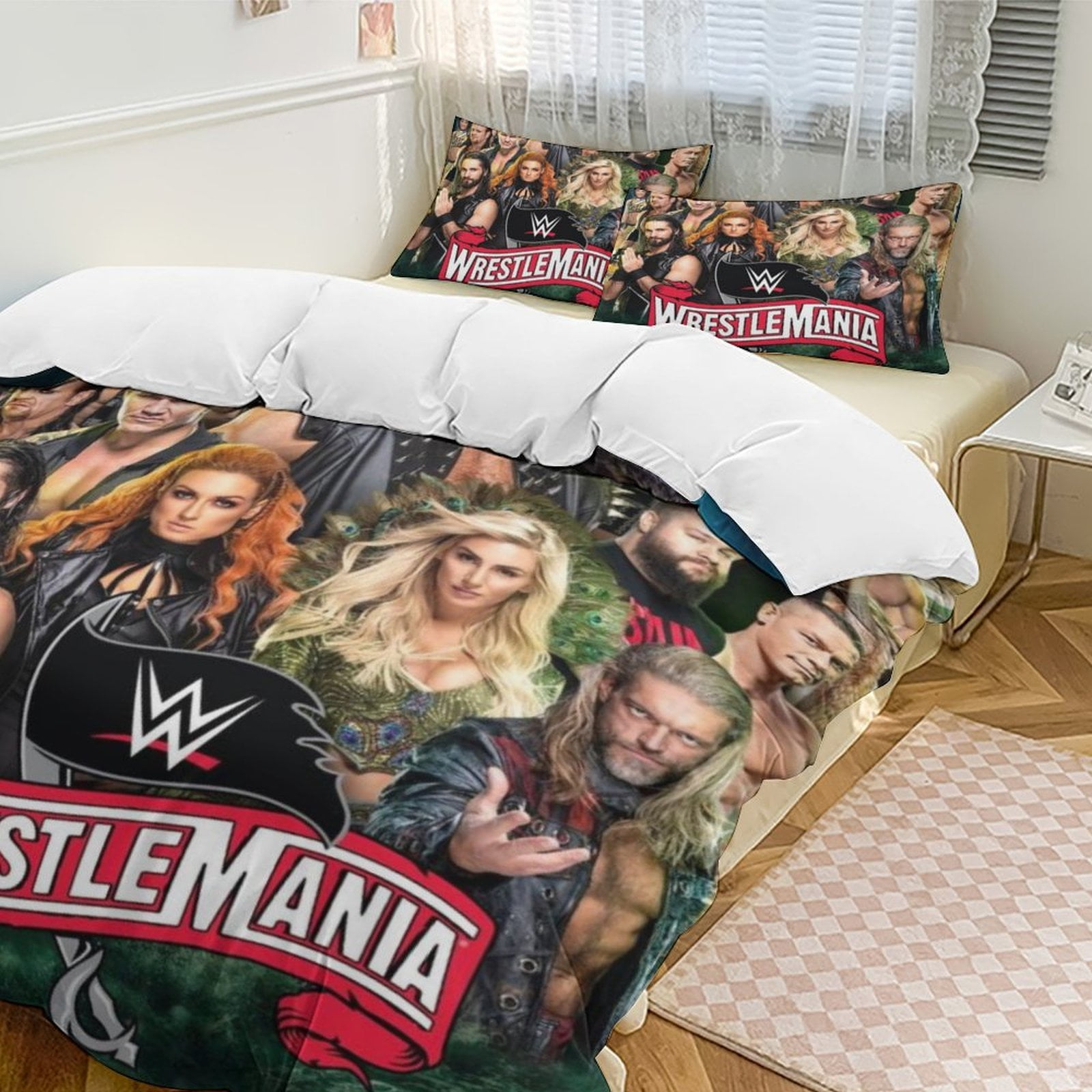 WWE Duvet Cover Set 3-Piece Bedding Set Soft Warm And Comfortable Soft ...