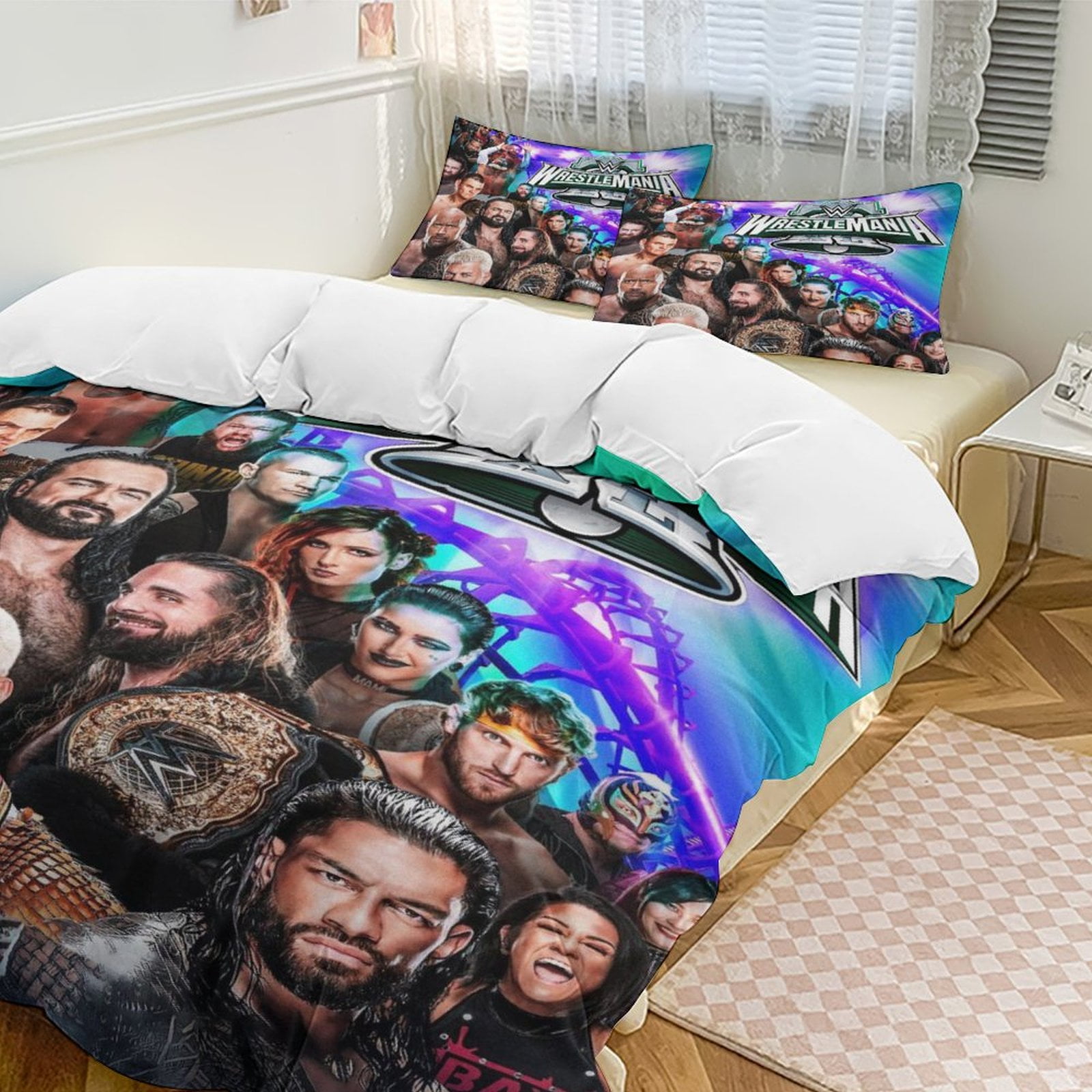 WWE Duvet Cover Set 3D Printed Bedding Set Ultra Soft and Breathable ...