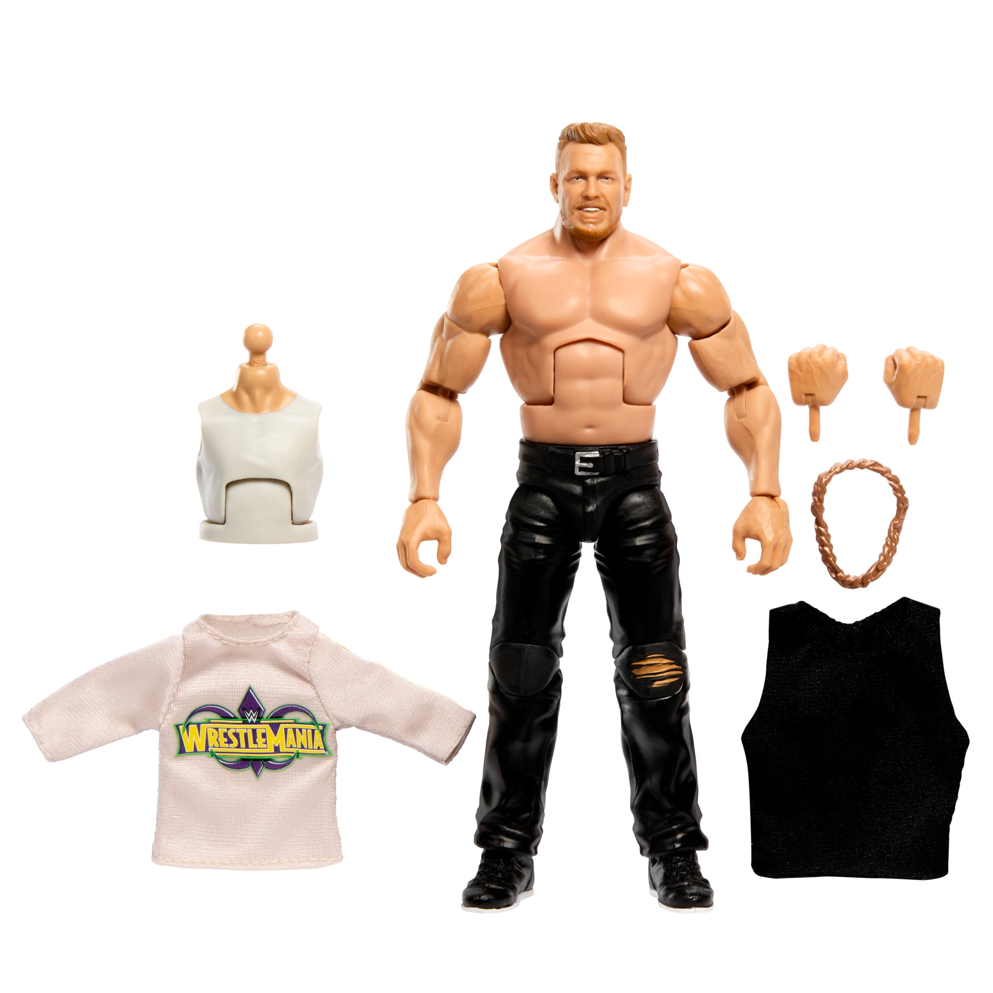 WWE Elite Action Figure WrestleMania with Build-A-Figure - Walmart.com