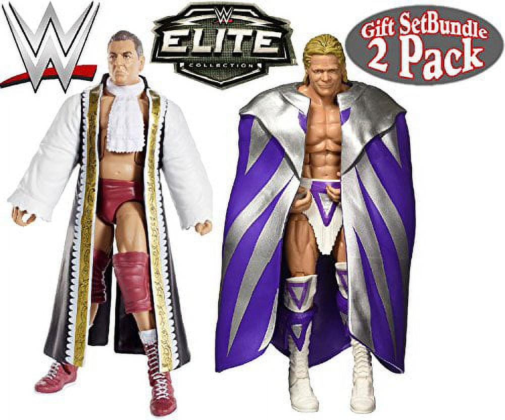 WWE Elite Collection Lord Steven Regal & Narcissist Lex Luger Wrestling Figures Gift Set Bundle ...