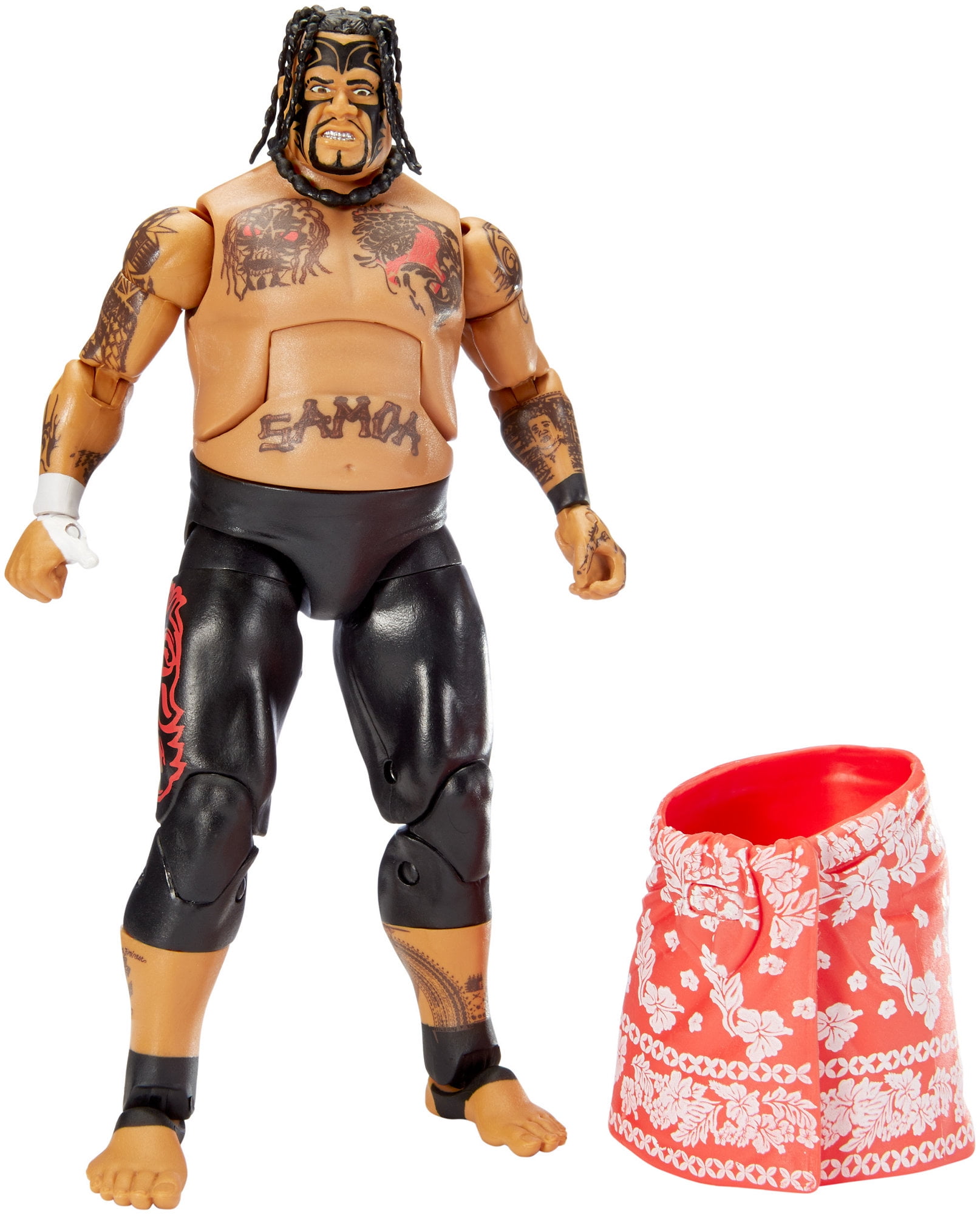 WWE Elite Collection Superstar Umaga Action Figure with Sarong ...