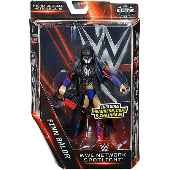 WWE Wrestling Network Spotlight Finn Balor Action Figure [Headress, Coat & Chainsaw] - Walmart.com