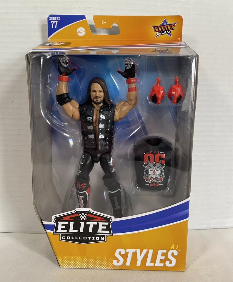 WWE Elite Summerslam Series 77 AJ Styles NEW Mattel Figure The OC ...
