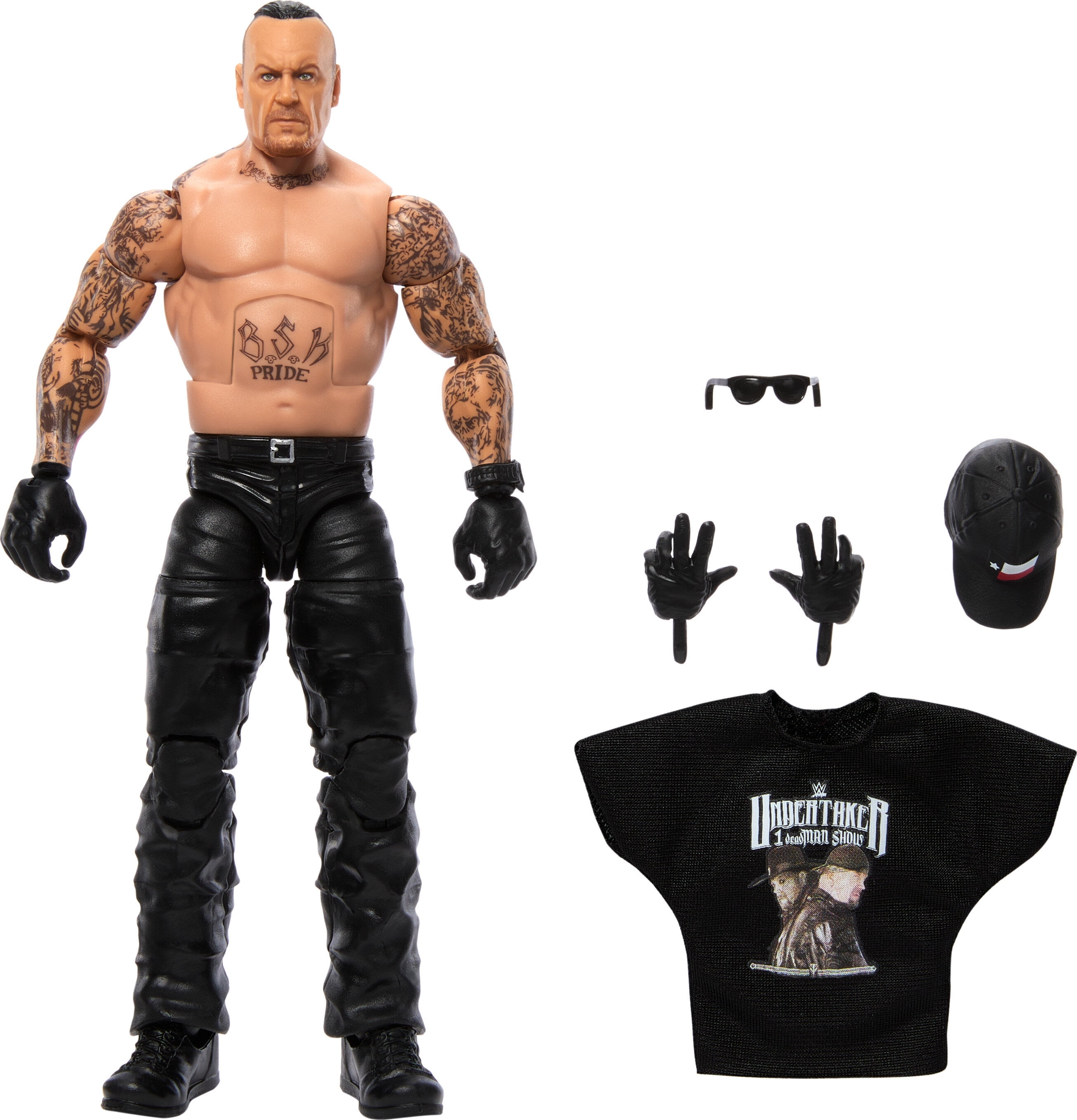WWE Elite Undertaker Action Figure, 6-inch Collectible Superstar with ...