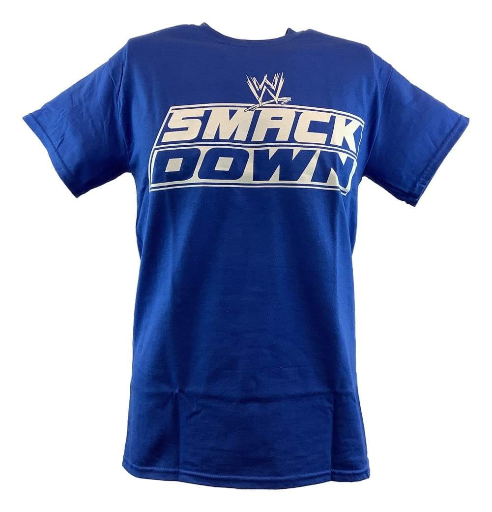WWE Wrestling Merch: Friday Night Smackdown Men's Blue T-shirt, 100% ...