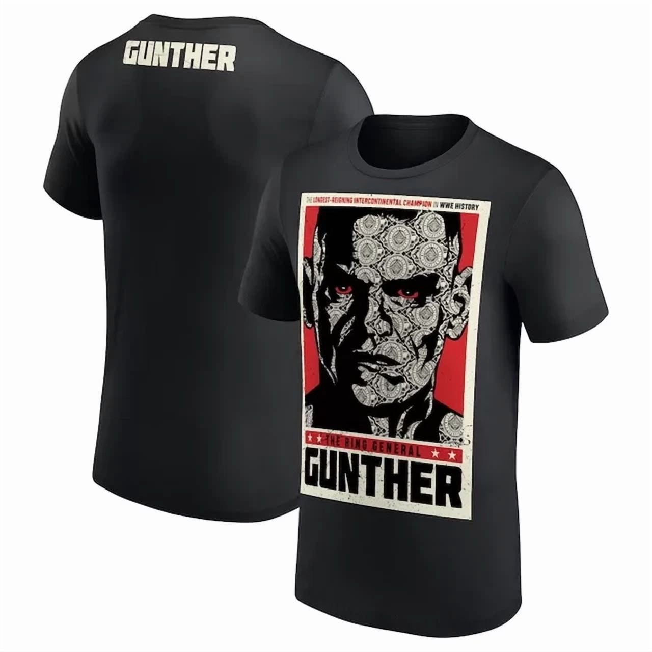WWE Gunther Black T-Shirt , LONGEST-REIGNING IC CHAMPION ,Black Color ...