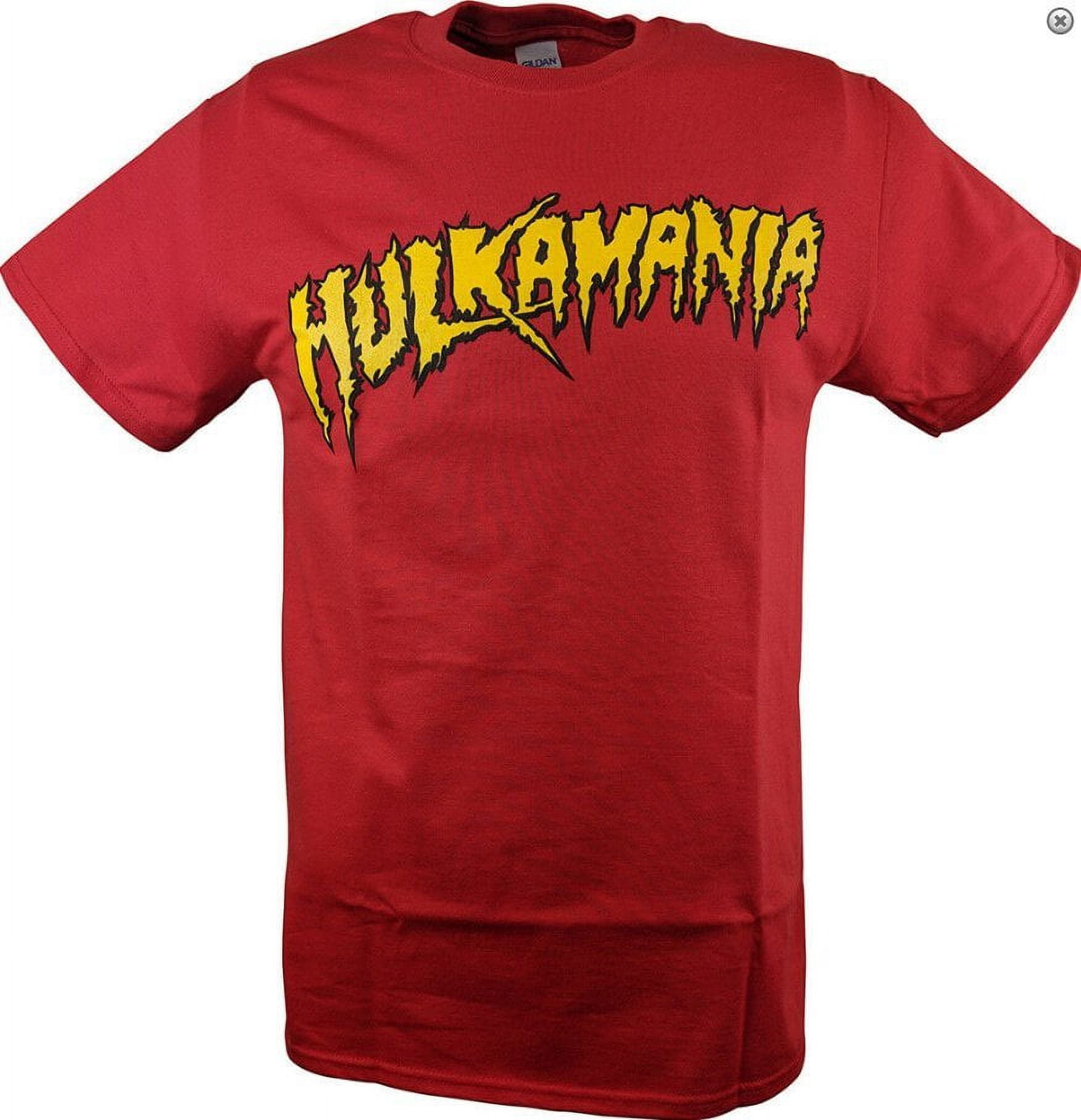 WWE Hulk Hogan Hulkamania Mens Red T-shirt - Walmart.com