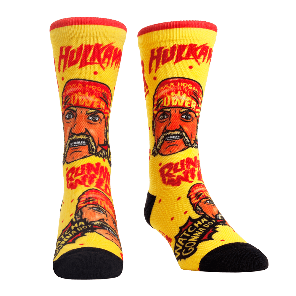 WWE Hulk Hogan - Smack Talk Rock 'Em Socks - Walmart.com