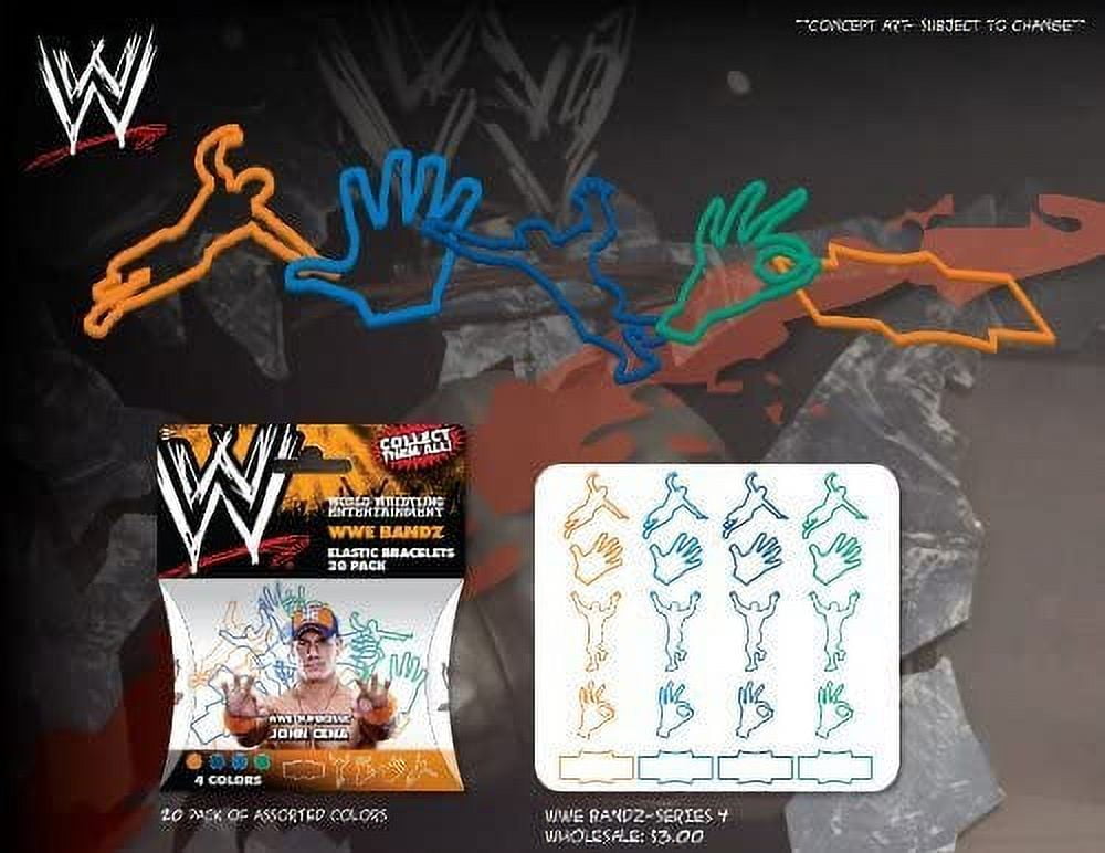 WWE JOHN CENA Logo Bandz Bracelets Bands - Walmart.com