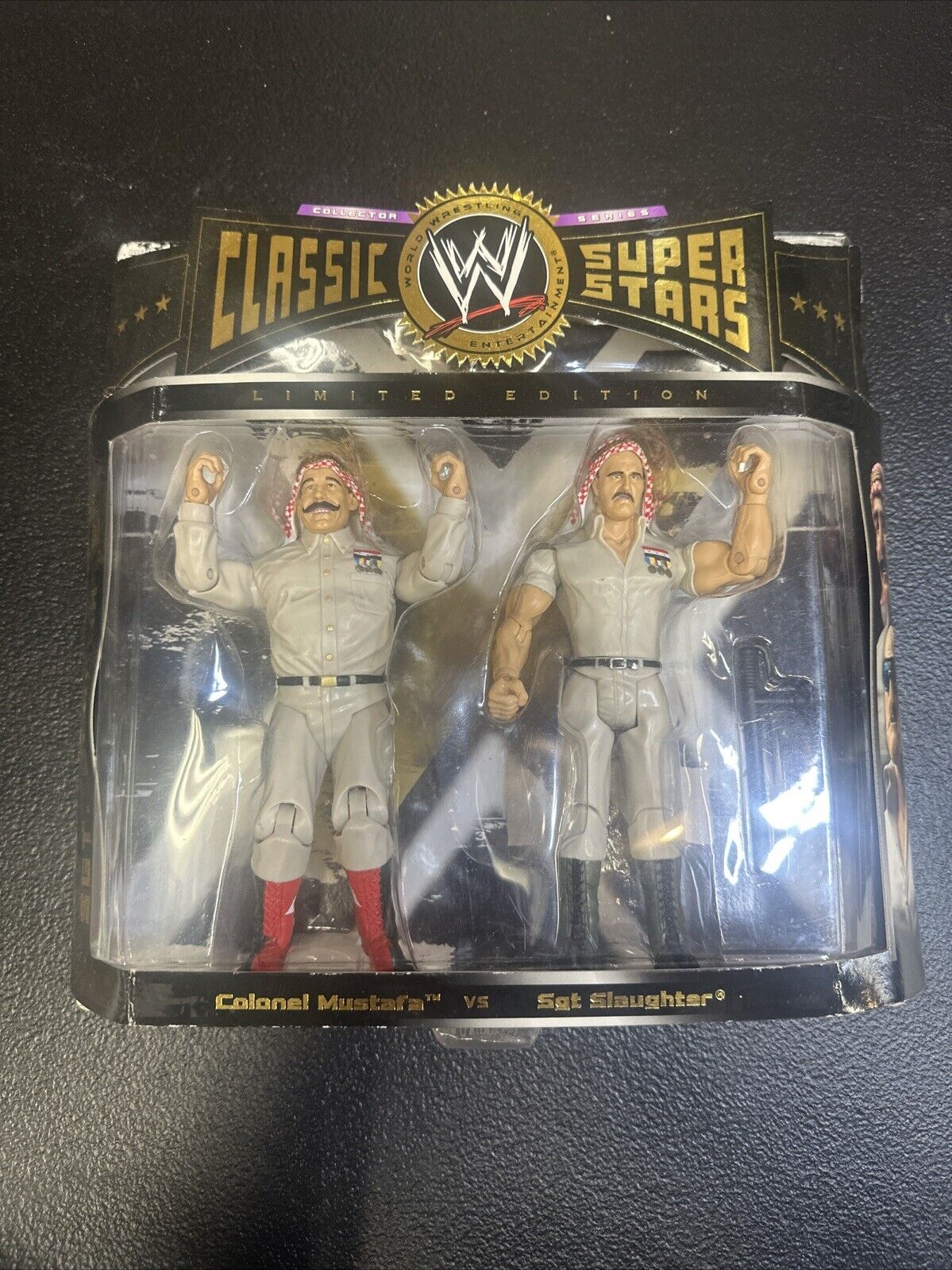 WWE Jakks Classic 2-pack Of Colonel Mustafa And Sgt.Slaughter - Walmart.com