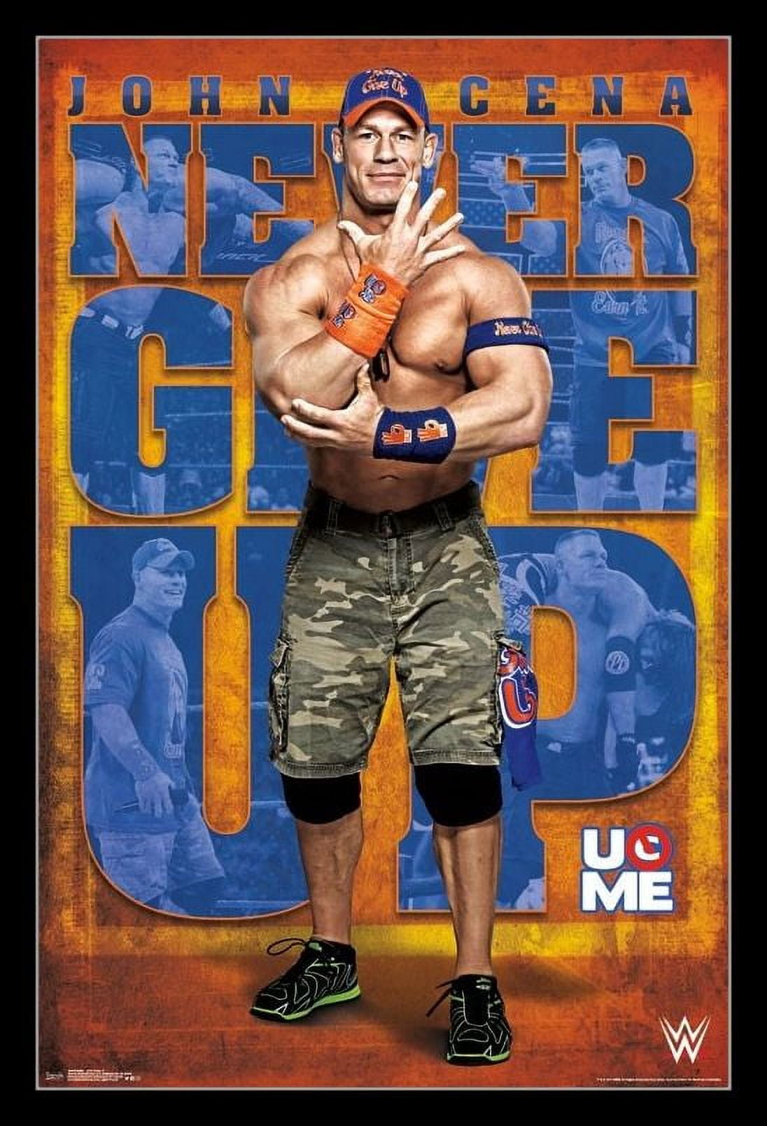 WWE - John Cena 17 Laminated & Framed Poster Print (22 x 34) - Walmart.com