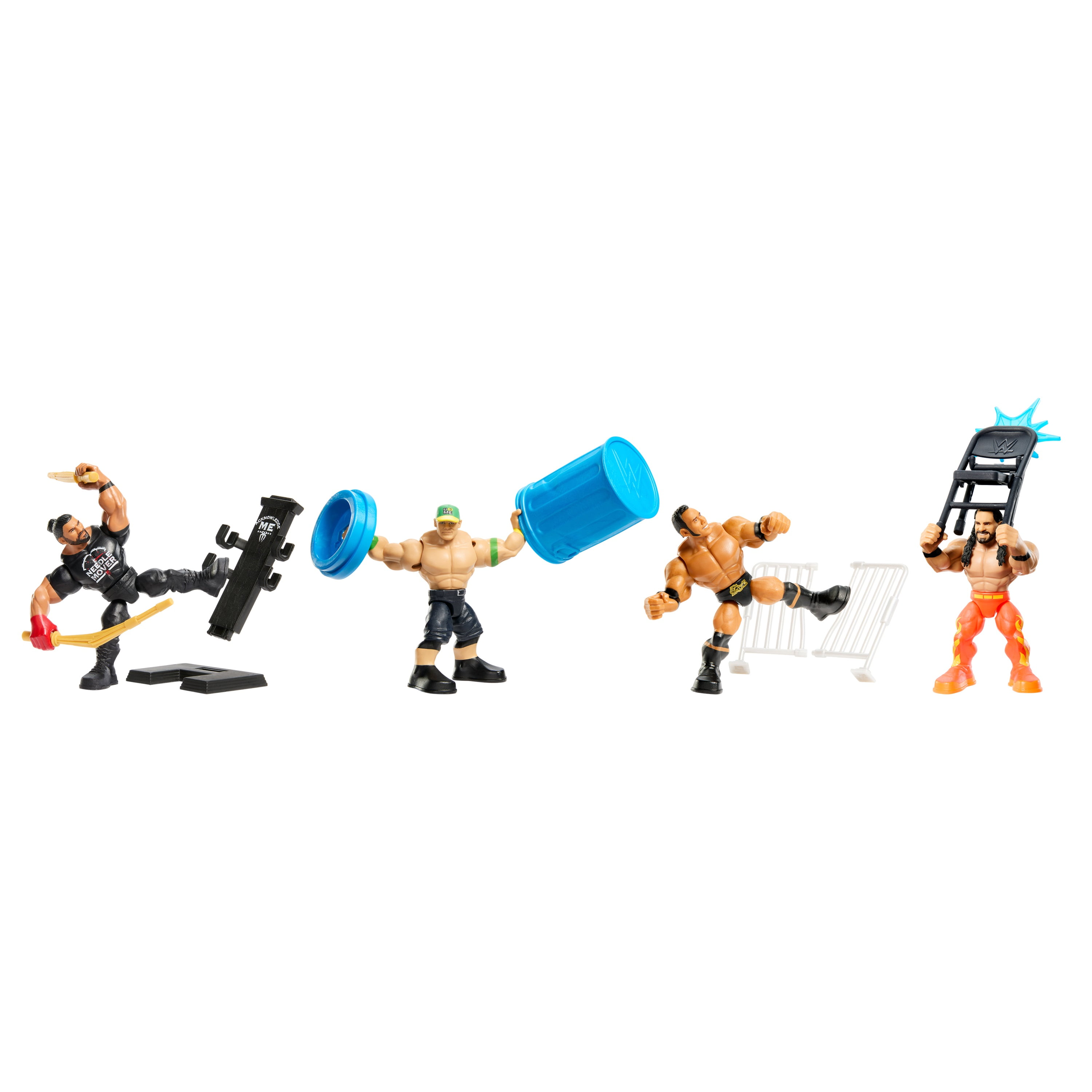 WWE Knuckle Crunchers Action Figures & Accessories, Bone-Crunching ...