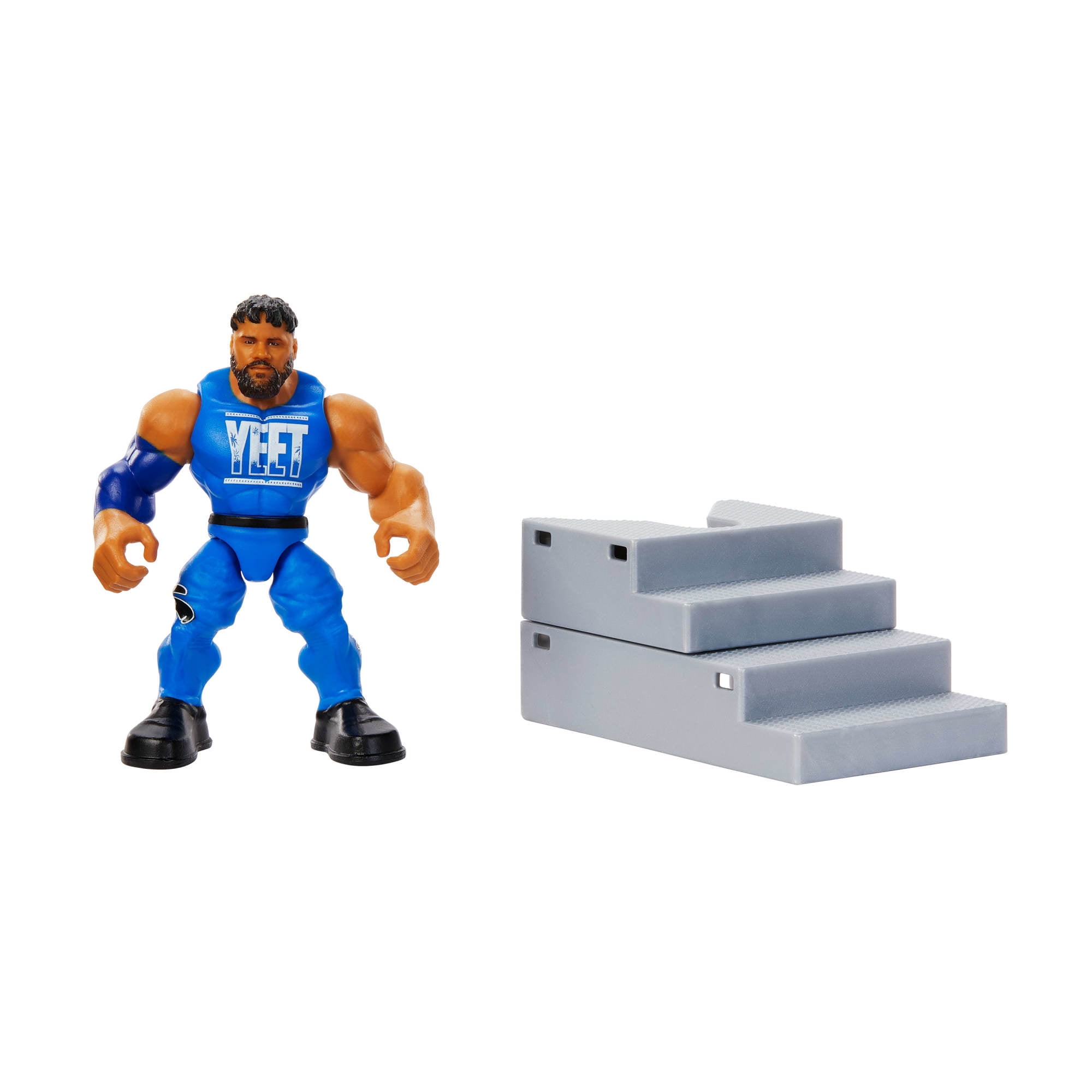 WWE Knuckle Crunchers Jey Uso Action Figure & Accessories, Bone ...