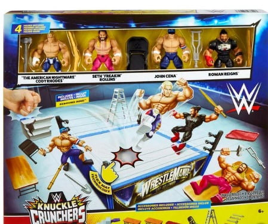 WWE Knuckle Crunchers Mini Mayhem Ring Bundle - Walmart.com