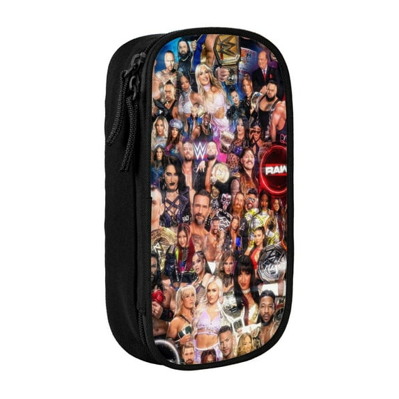 WWE Large Pencil Case, Durable Pencil Pouch with Big Capacity ...