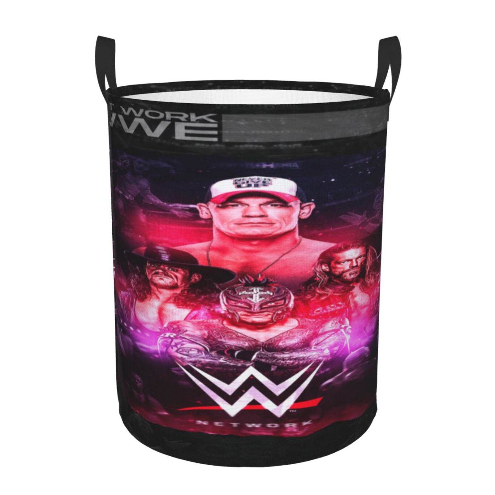 WWE Laundry Hamper Laundrys Basket Waterproof Durable Portable Foldable ...