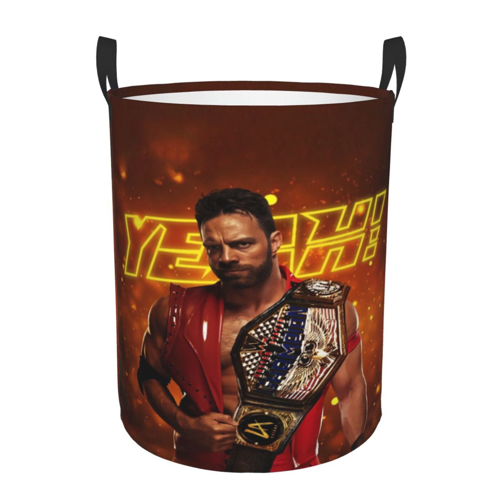 WWE Laundry Hamper Laundrys Basket Waterproof Durable Portable Foldable ...