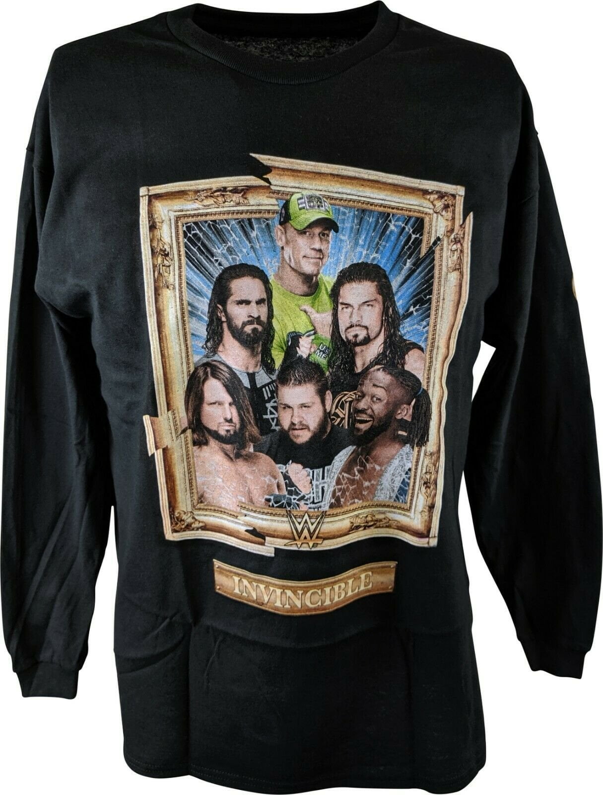 WWE Long Sleeve Boys Kids T-shirt Cena Reigns Rollins S - Walmart.com