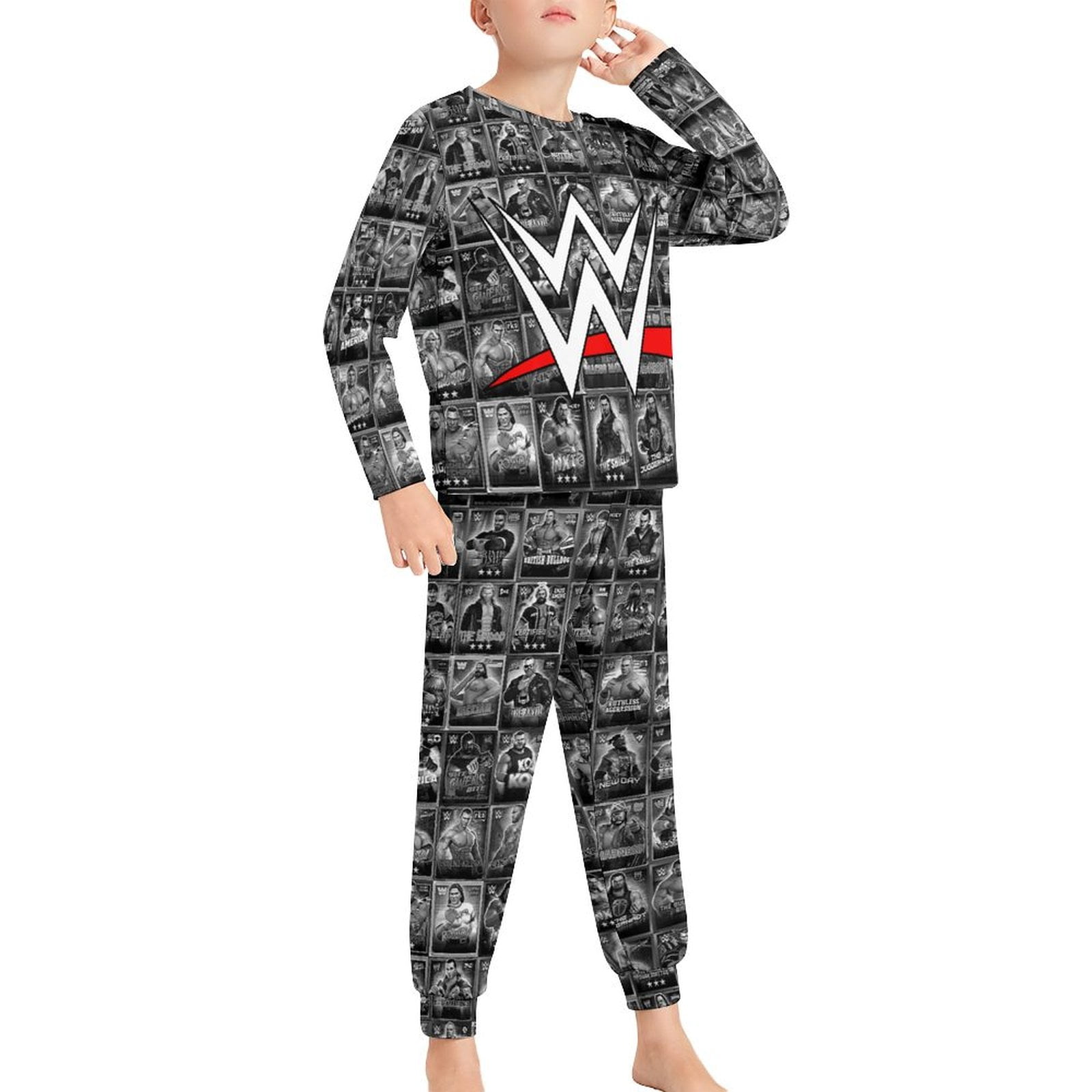 WWE Long Sleeve Top And Pants 2 Piece Pajama Set - Walmart.com