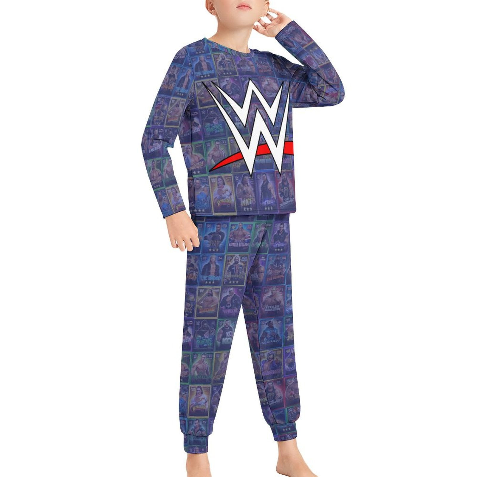 WWE Long Sleeve Top And Pants 2 Piece Pajama Set - Walmart.com