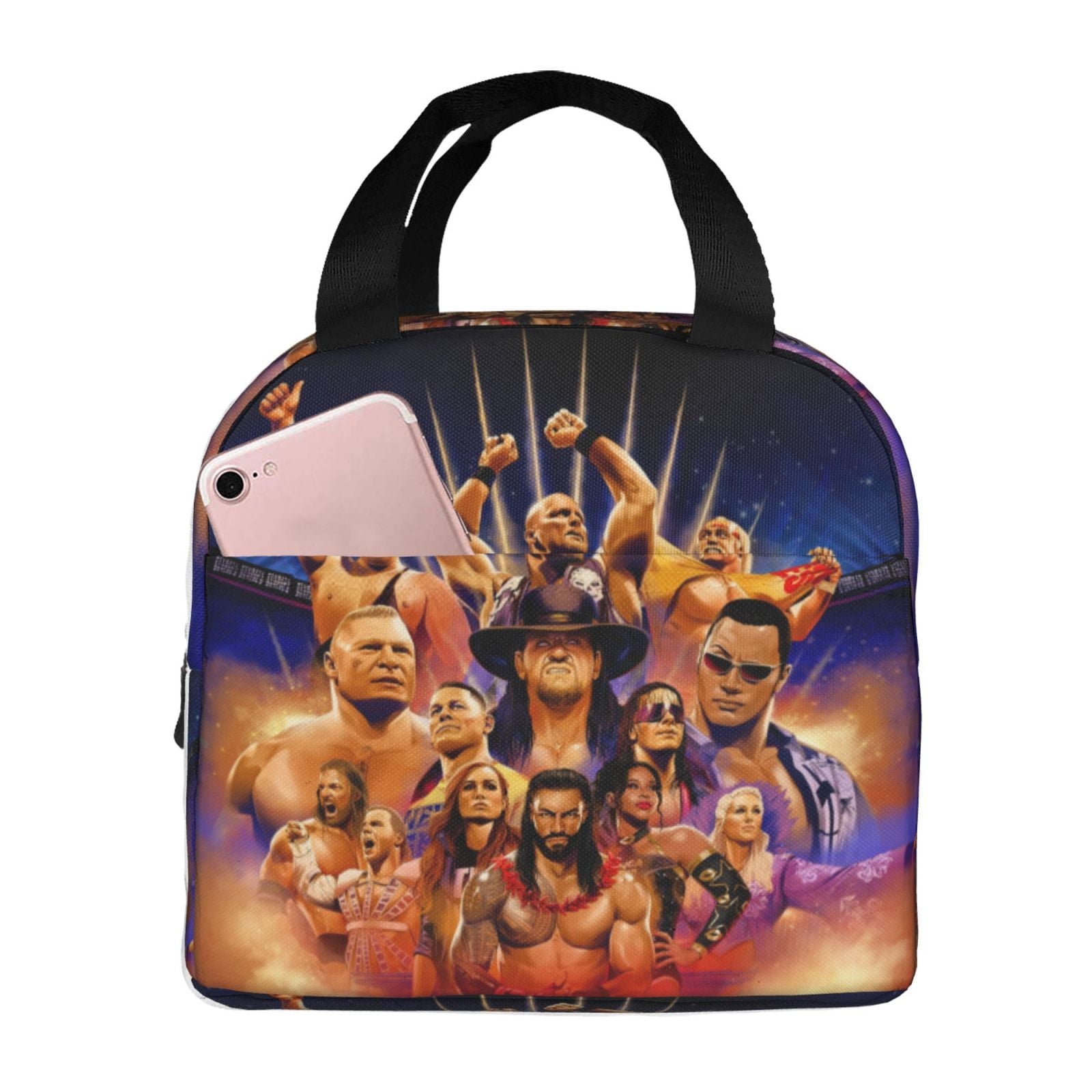 WWE Lunch Bag, Insulated Lunch Bag for Women Men Lunch Box Container ...