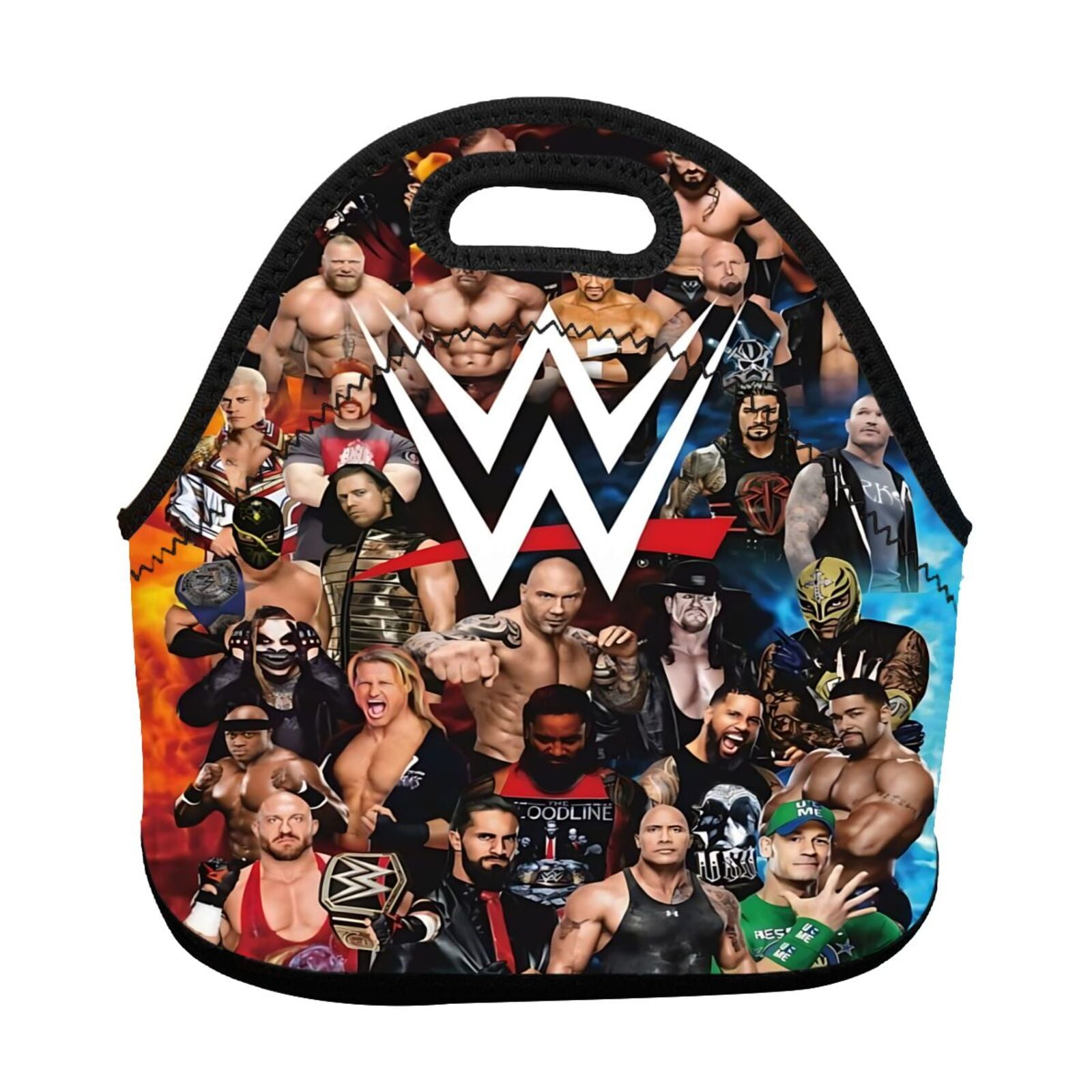 WWE Lunch bag Insulated lunch box Tote Bag Reusable Washable Picnic Bag ...