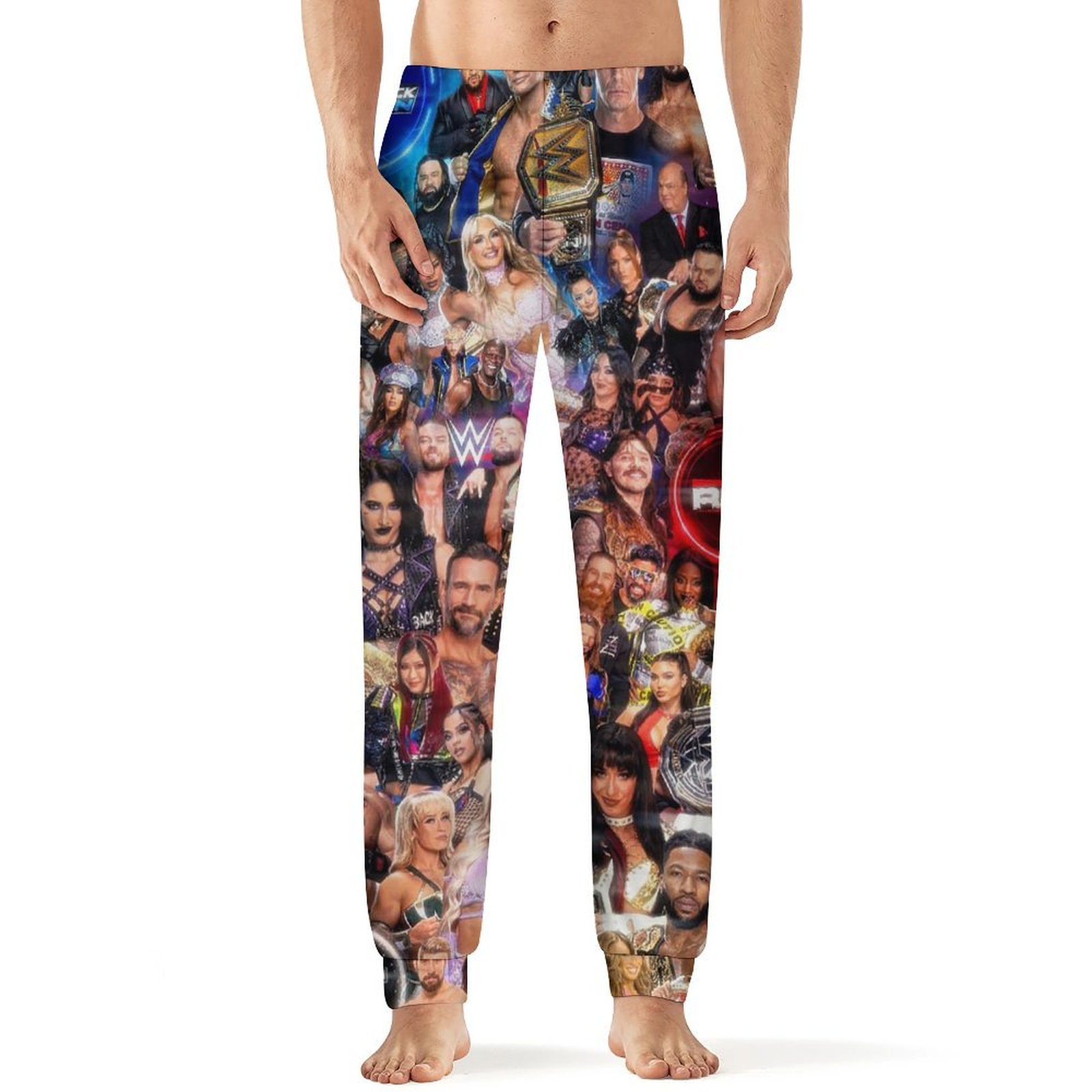 WWE Men's Pajama Pants Soft Sleepwear Loung Pants for Men Pj Bottoms ...