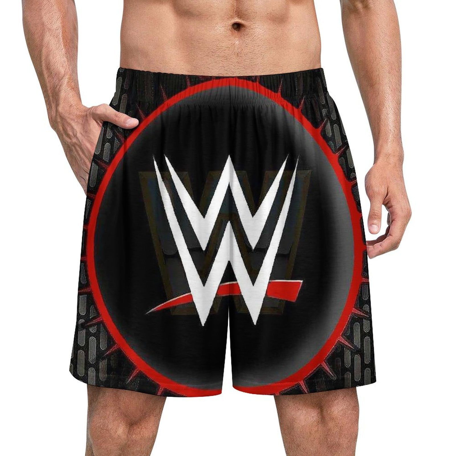 WWE Men's Sleepwear Shorts Pajama Bottom Lounge Sleep Pajama Short ...