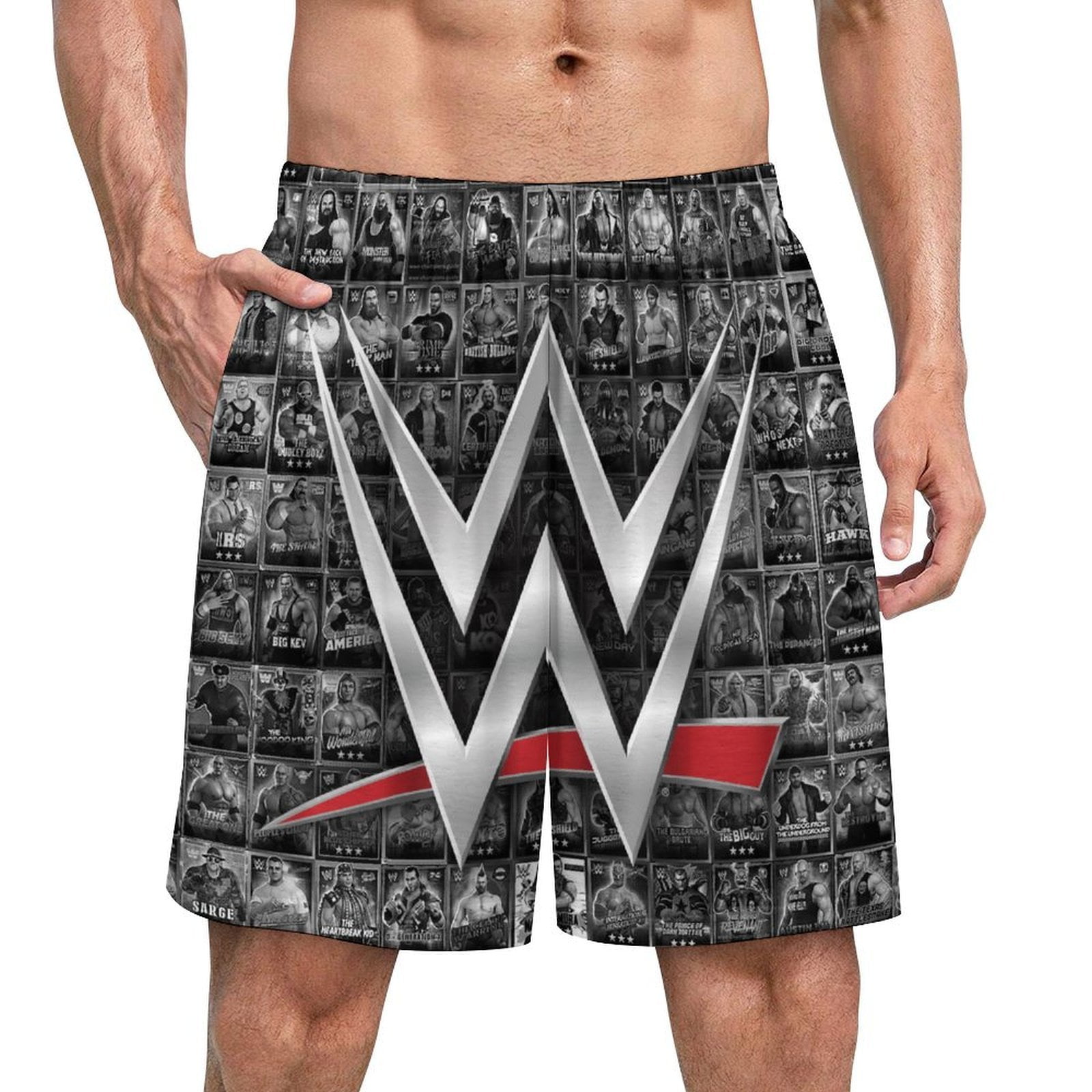 WWE Men's Sleepwear Shorts Pajama Bottom Lounge Sleep Pajama Short ...