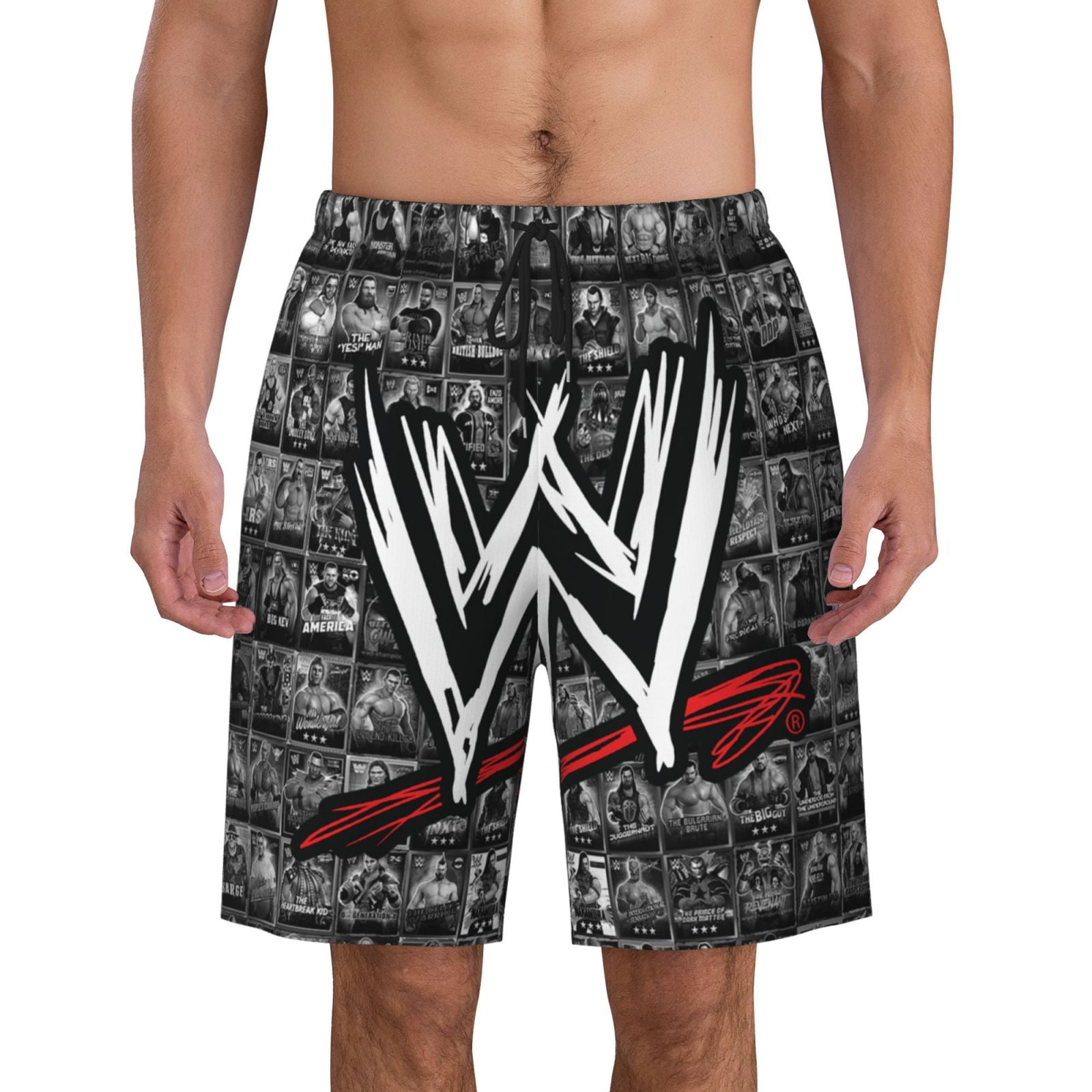 WWE Men's Swim Trunks Quick Dry Board Shorts Bathing Suit Swimsuits ...