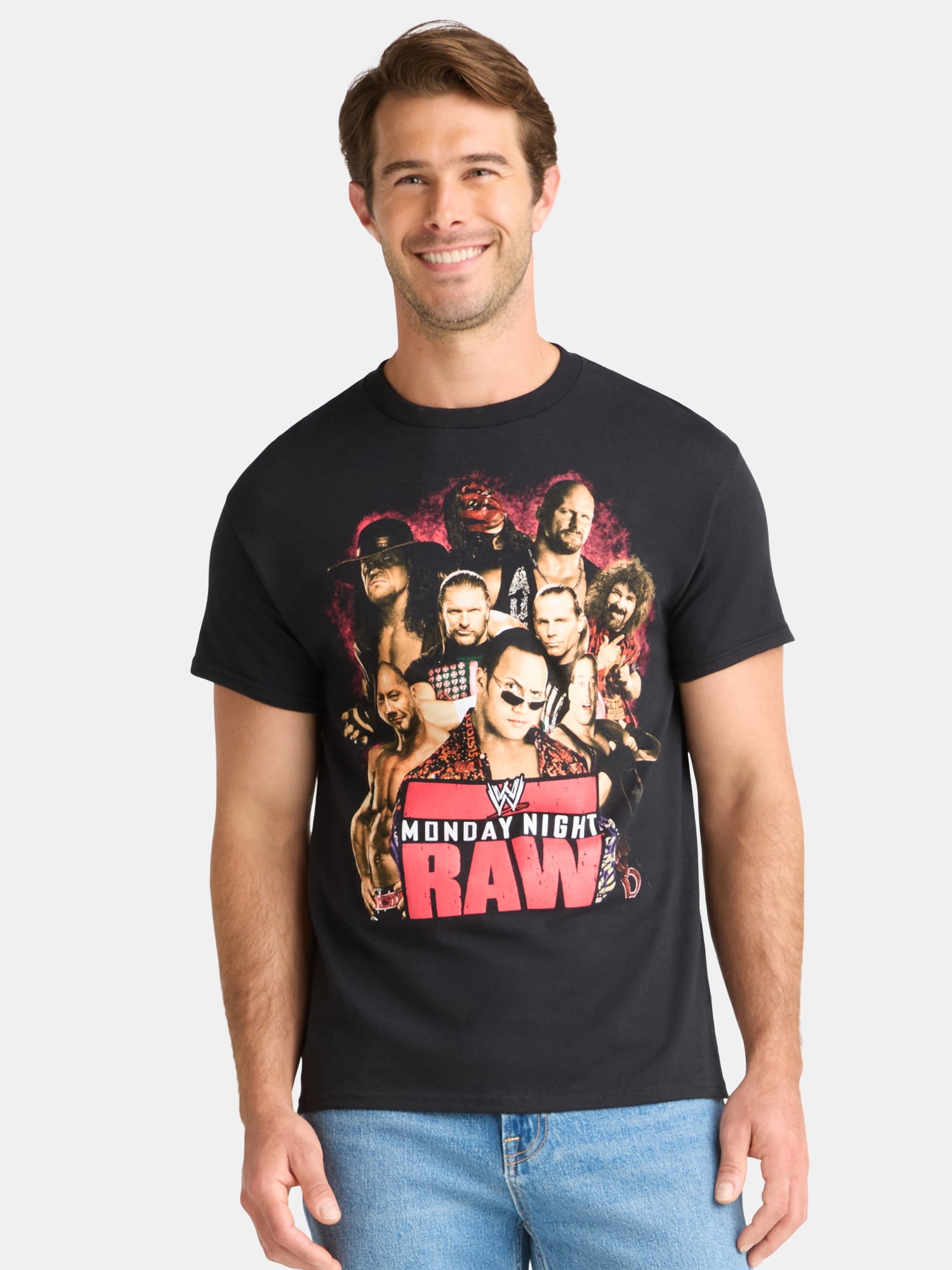 WWE Men's and Big Men's Monday Night Raw Graphic Tee, Sizes S-3XL ...