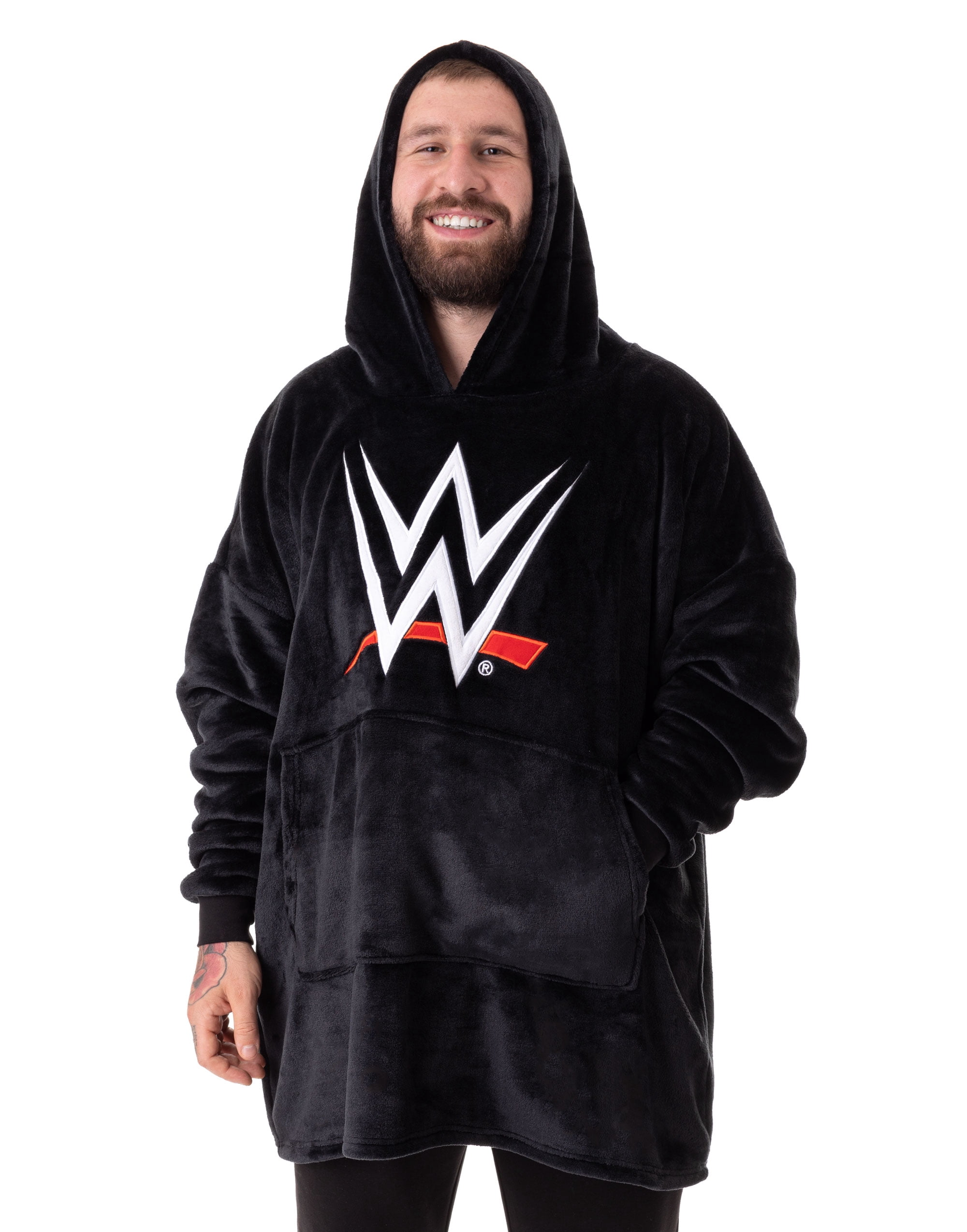 WWE Mens Black Blanket Hoodie - Walmart.com