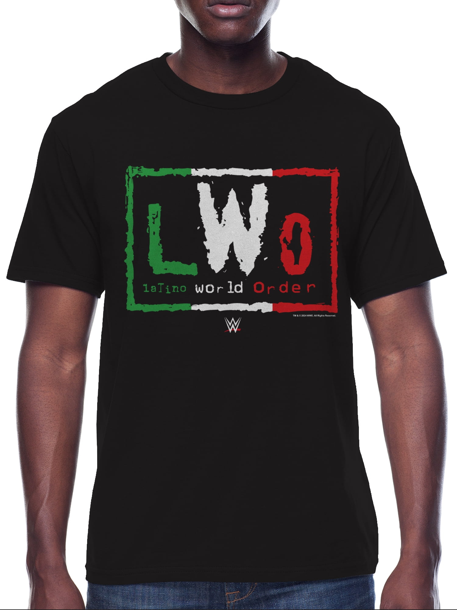WWE, Mens Graphic Print Short Sleeve Tee, LWO Logo, Sizes S-3XL ...