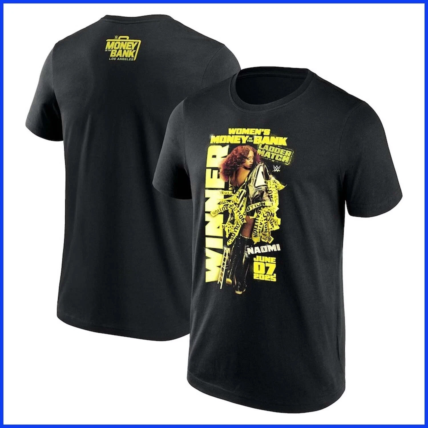 WWE Money In The Bank Winner 2025 Naomi T-Shirt,Black Color,Size XL ...