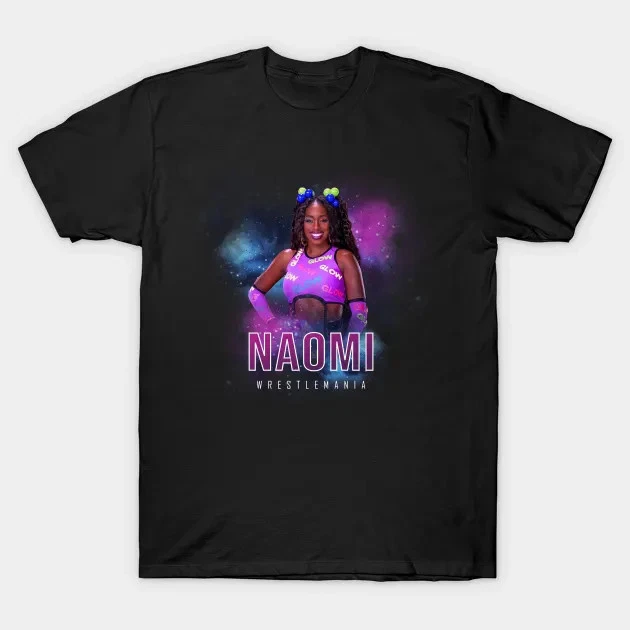 WWE Naomi Wrestlemania Black T-Shirt 2025 - Walmart.com