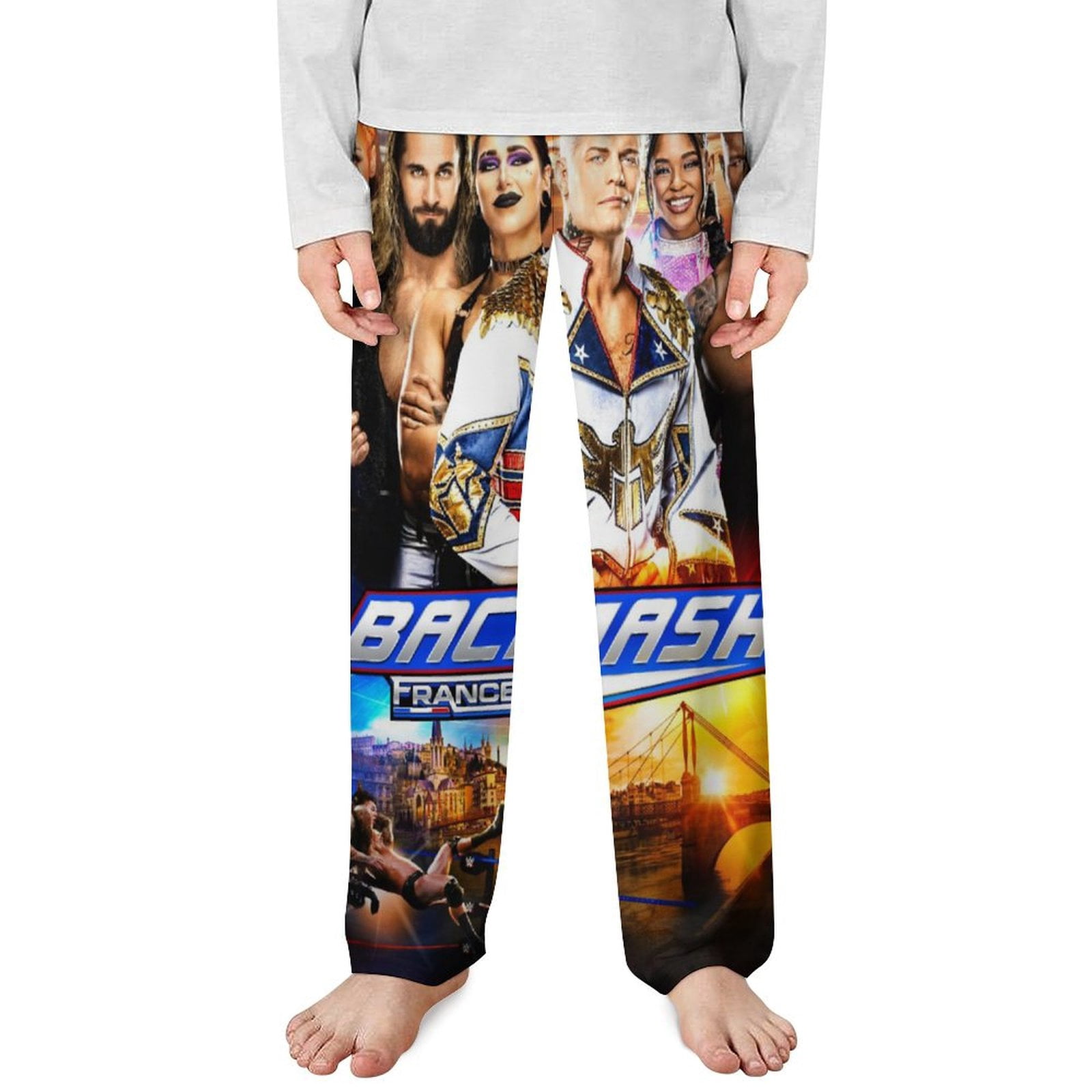 WWE Pajama Pants for Kids Long Sleep Plaid Pants Soft Lounge Pj Bottoms ...