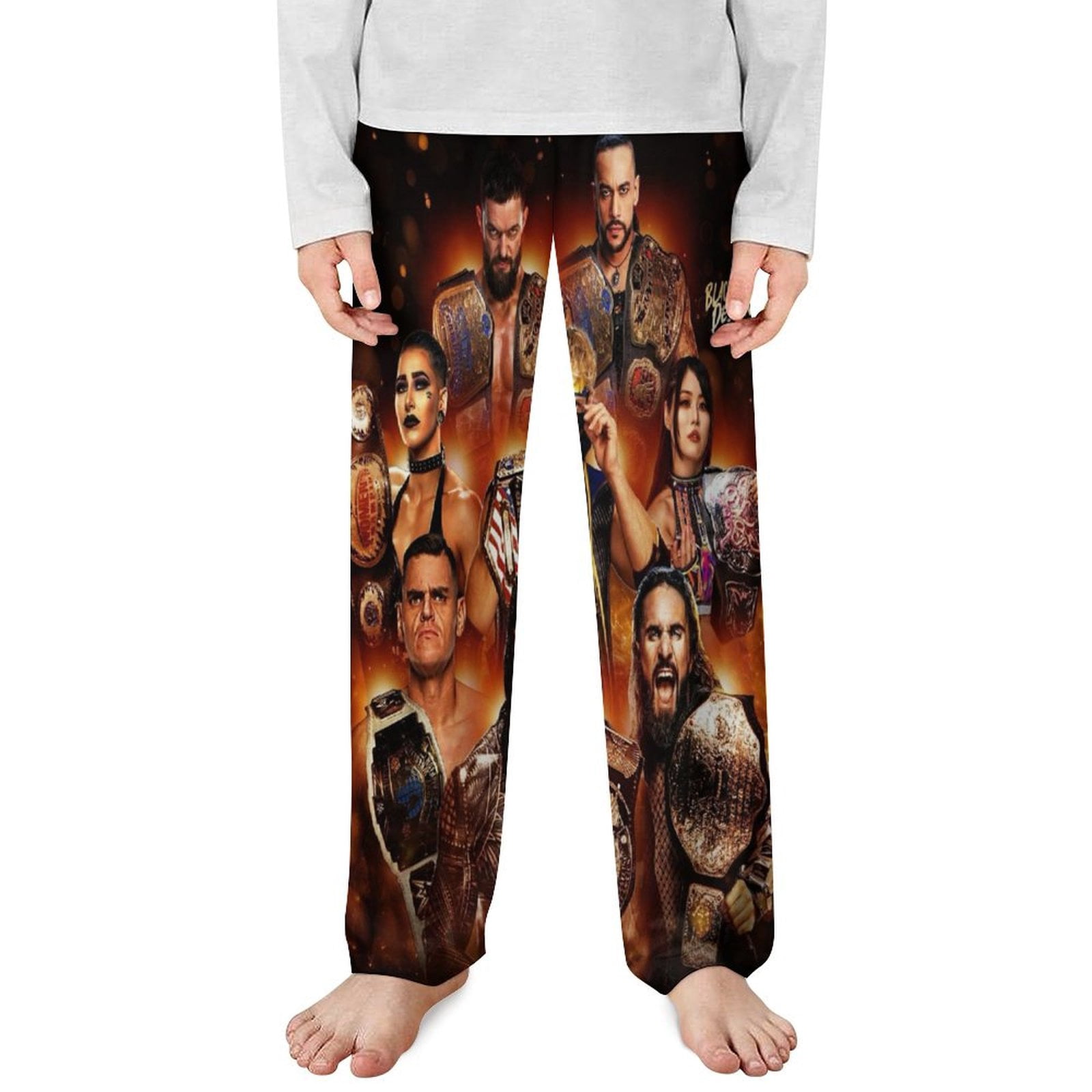 WWE Pajama Pants for Kids Long Sleep Plaid Pants Soft Lounge Pj Bottoms ...