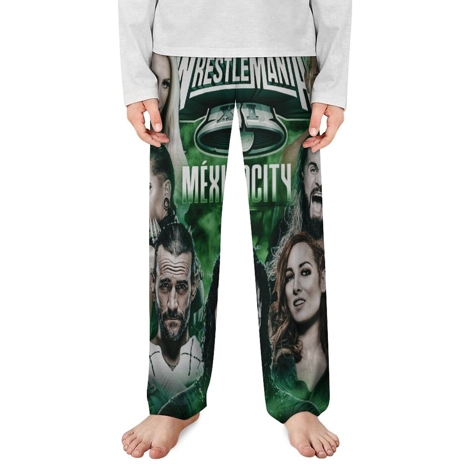 WWE Pajama Pants for Kids Long Sleep Plaid Pants Soft Lounge Pj Bottoms ...