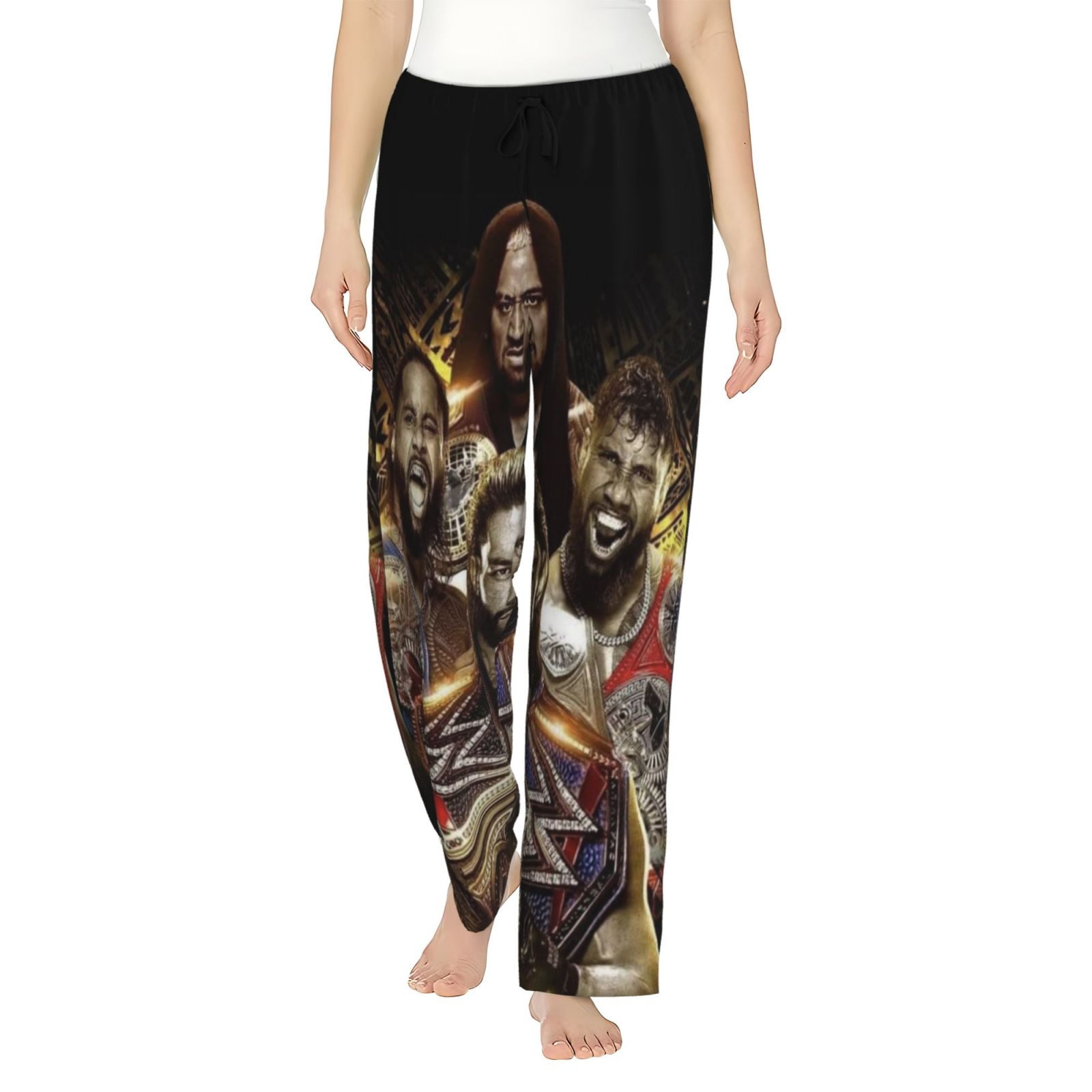 WWE Pajama Pants for Women Cartoon Pajama Pants All Over Print Pajamas ...