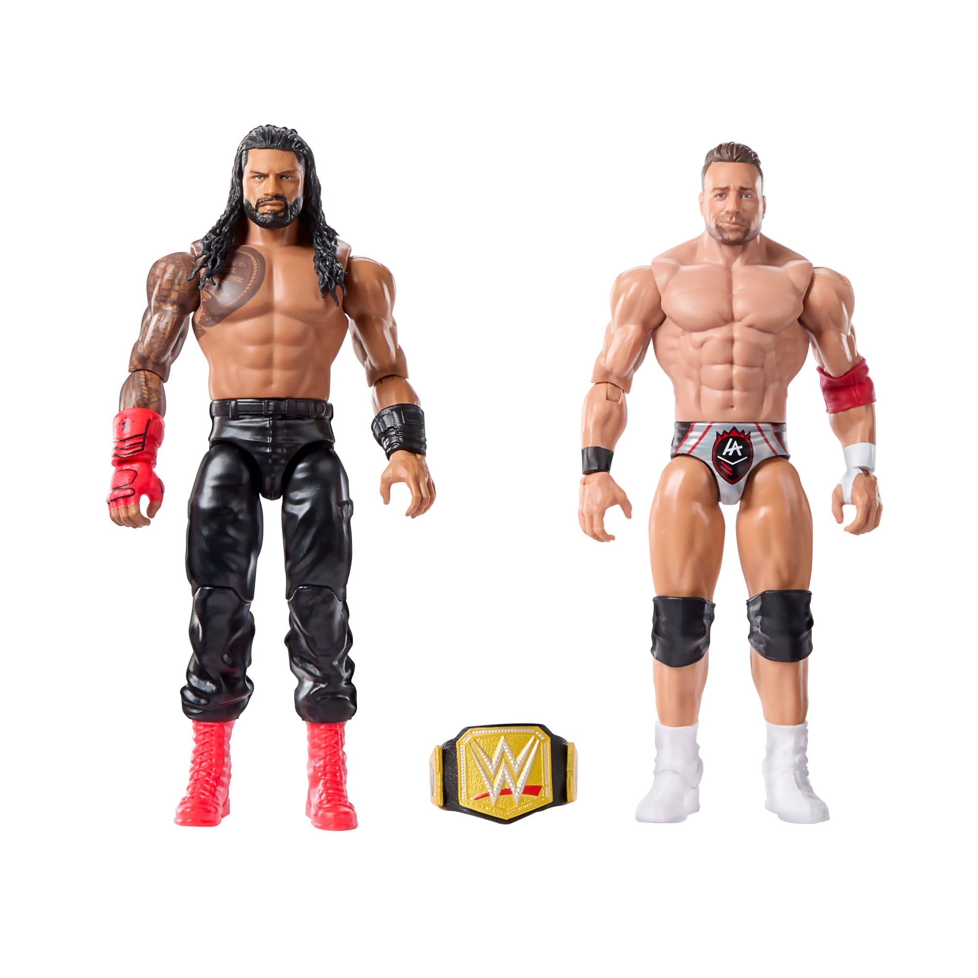 WWE Main Event Showdown Roman Reigns vs LA Knight Action Figures Set ...