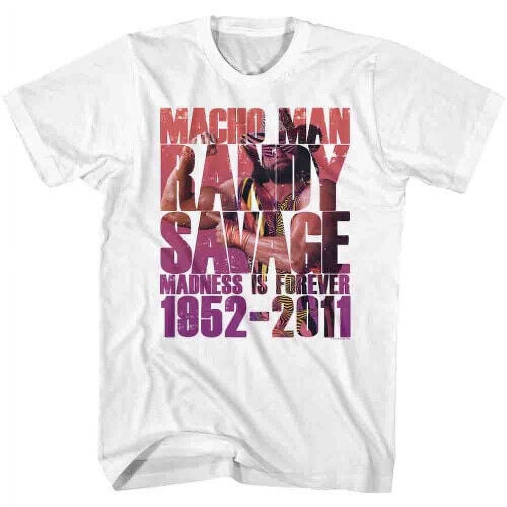 WWE Randy Savage Macho More Macho T-Shirt - White - Walmart.com