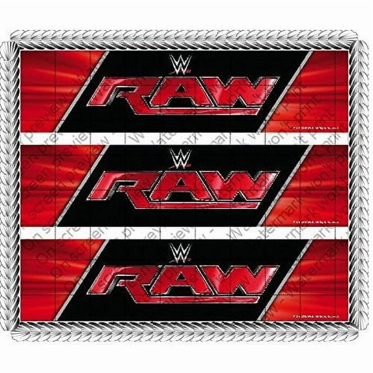 WWE Raw Edible Icing Image Cake Border Strips By TNCT - Walmart ...
