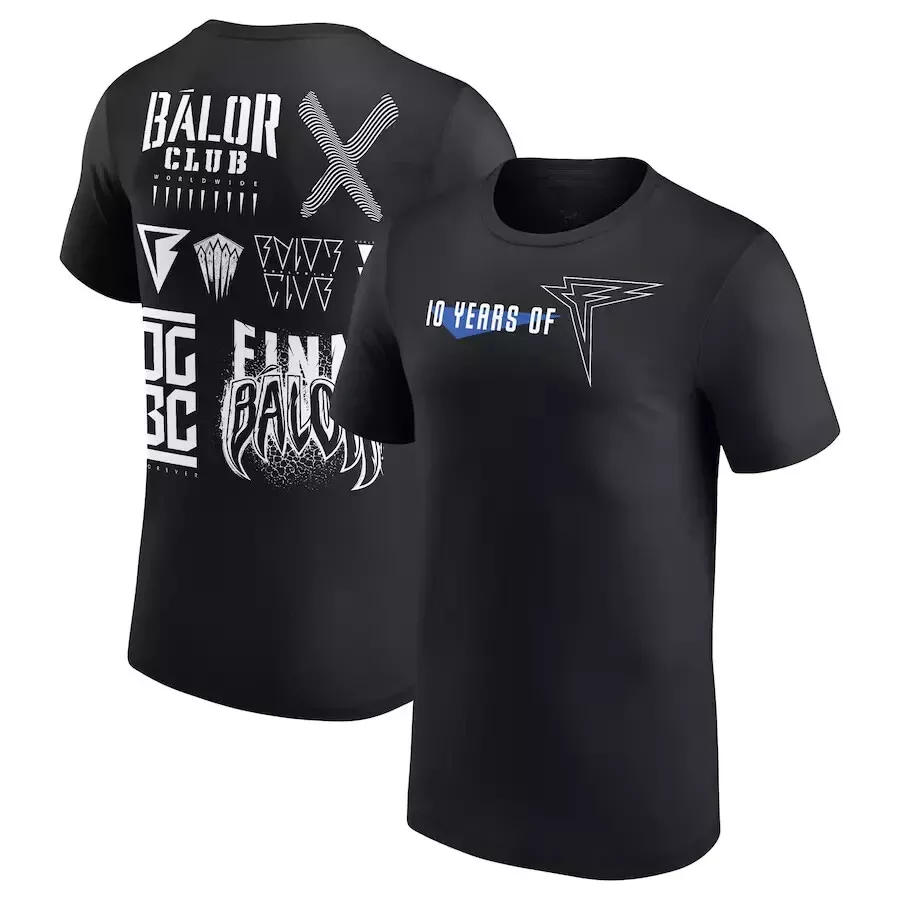WWE Releases 10 Years Of Finn Balor Anniversary Merchandise T- Shirt ...