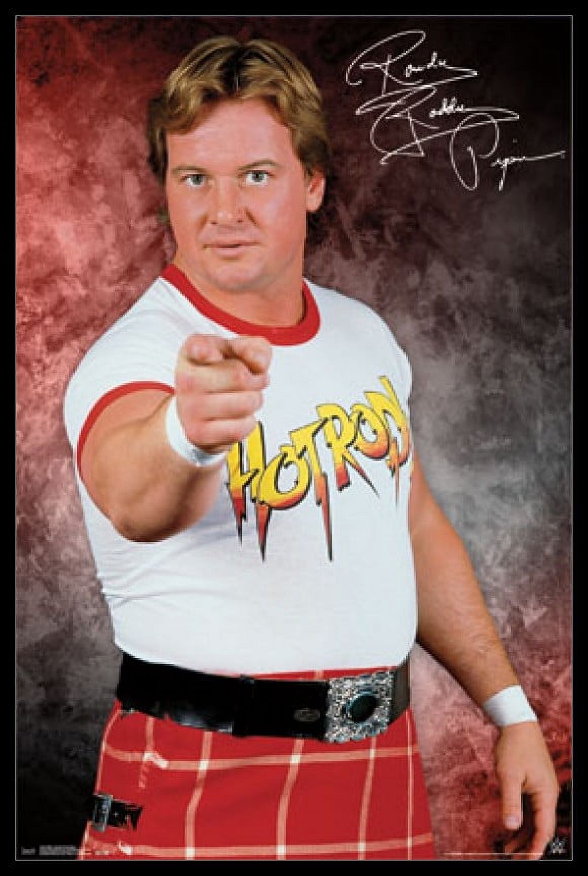WWE - Rowdy Roddy Piper Laminated & Framed Poster Print (22 x 34 ...