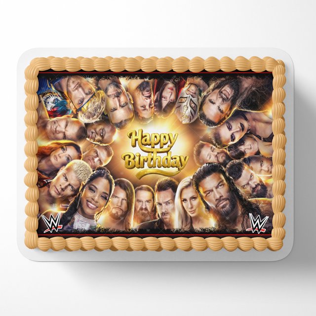 WWE Royal Rumble 2024 Edible Icing Cake Wrap Cake Image Icing Sugar ...